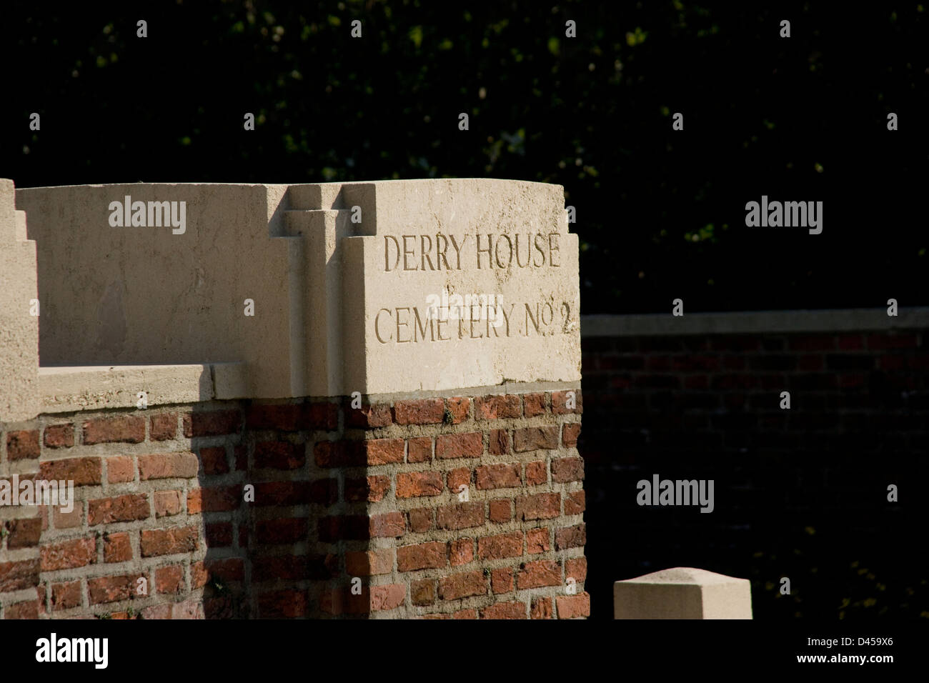 Derry House No.2 British First World War cemetery near Wijtschate on ...