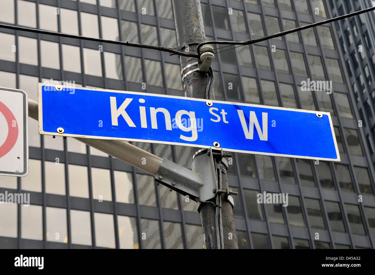 King street major street sign in downtown Toronto Ontario Canada Stock ...