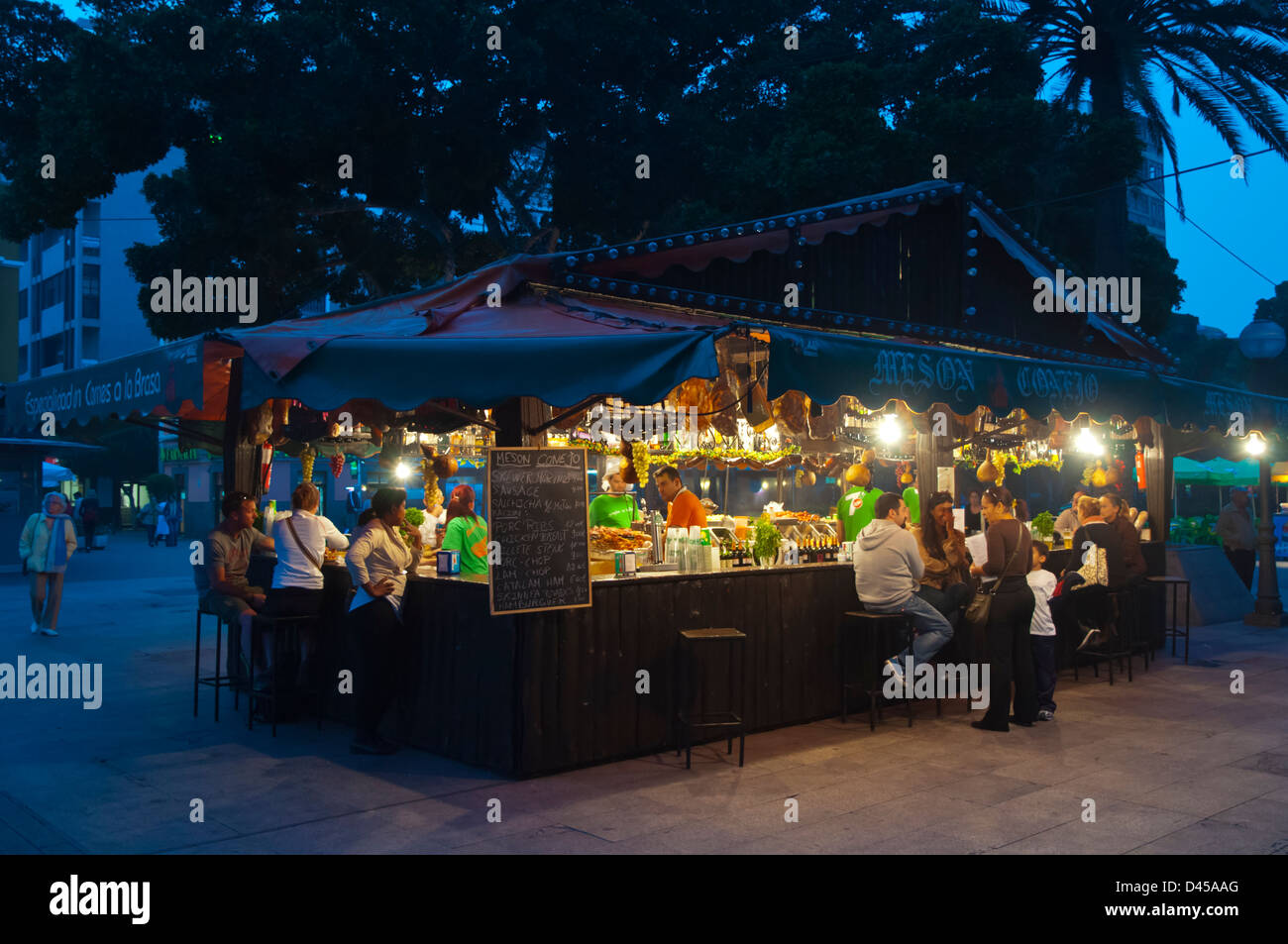 Bar counter Parque Santa Catalina square Las Palmas de Gran Canaria ...
