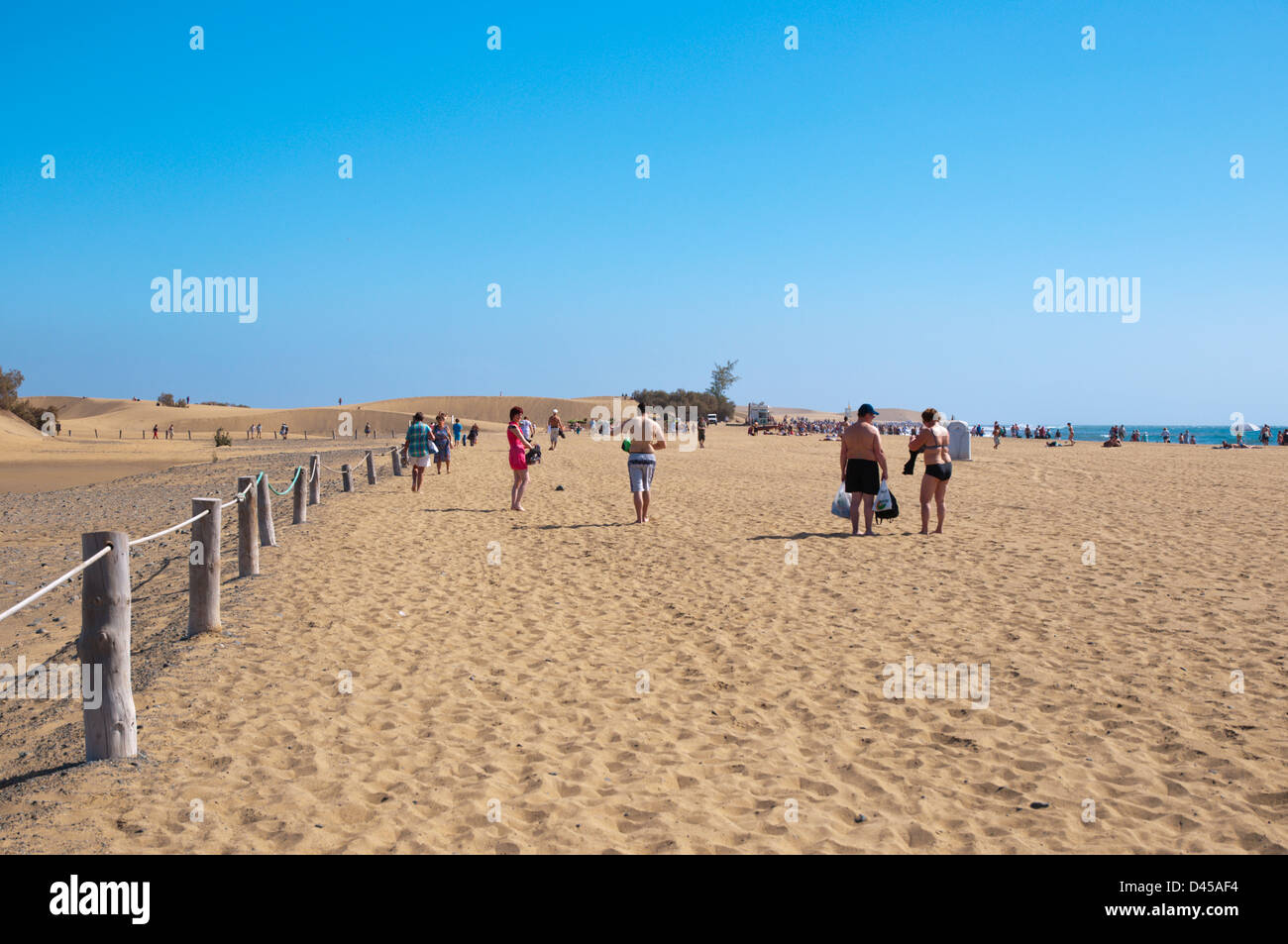 Playa de Maspalomas beach Maspalomas resort Gran Canaria island the Canary Islands Spain Europe ...