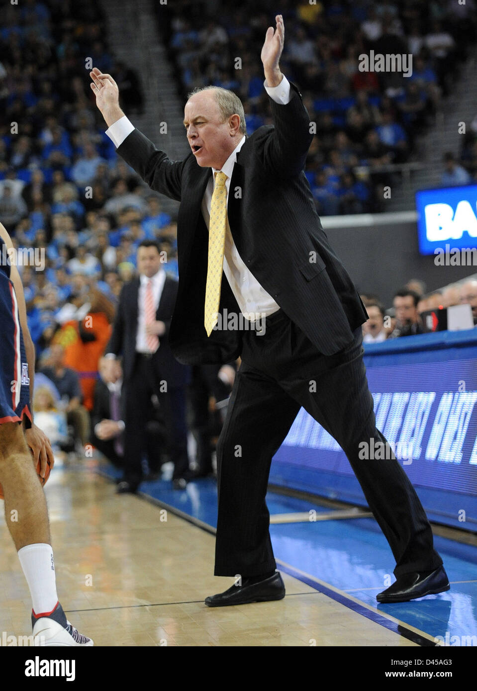 March 2, 2013: Ben Howland - Head Coach of UCLA in action during the ...