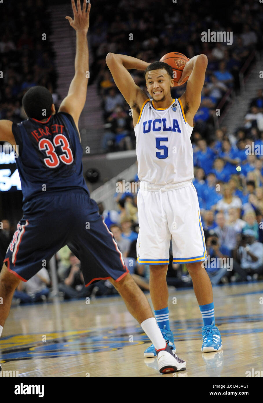 March 2, 2013: Kyle Anderson #5 of UCLA in action during the NCAA ...
