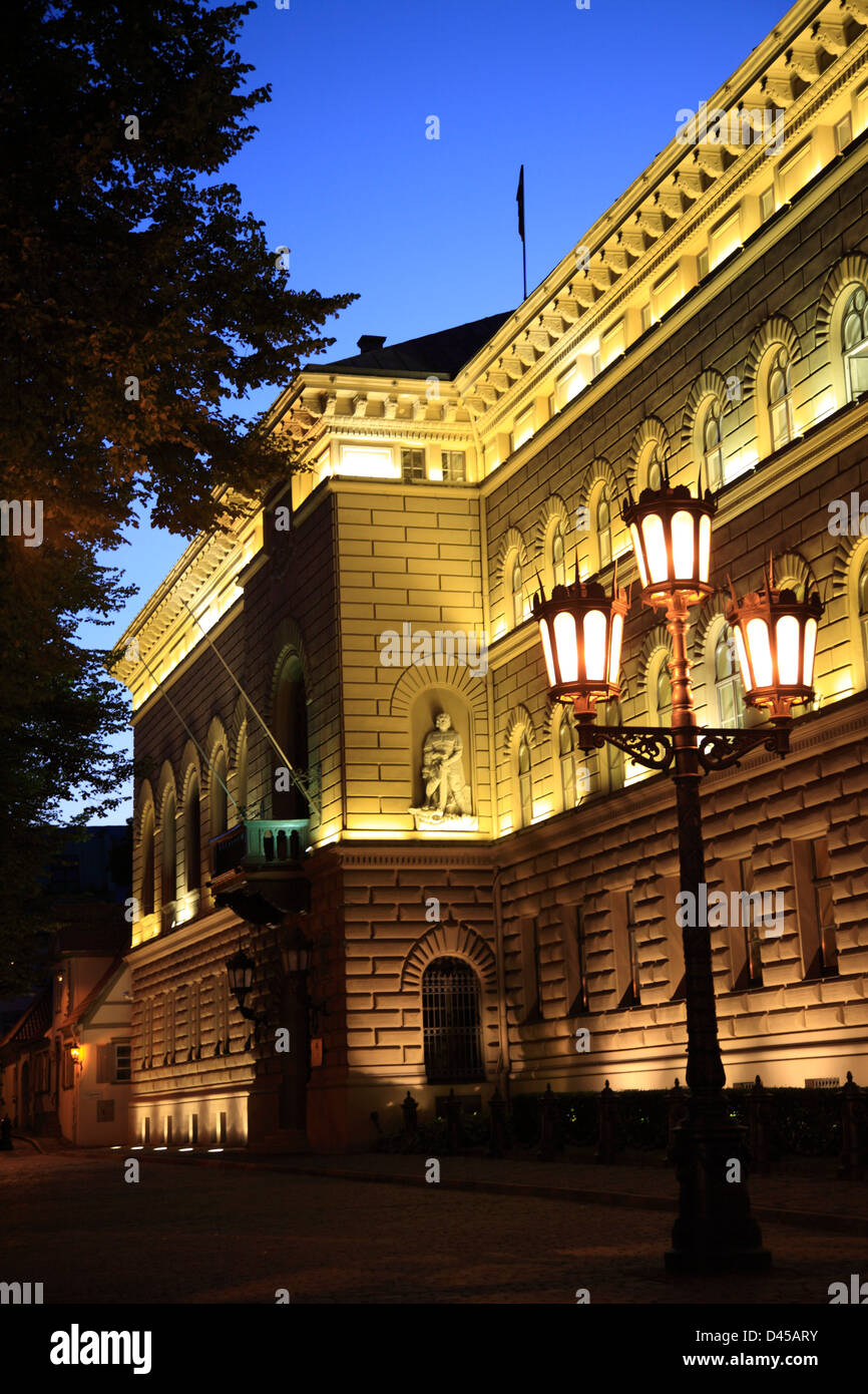 The Saeima Parliament building in the Old Town of Riga, Latvia Stock ...