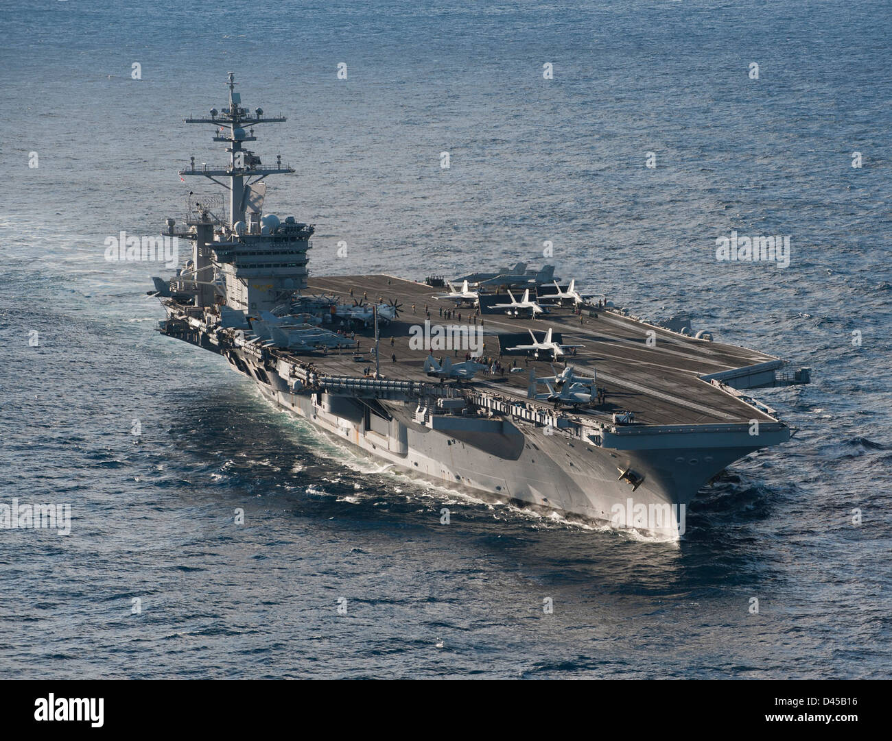 The USS Carl Vinson is deployed and underway in the Pacific Ocean ...