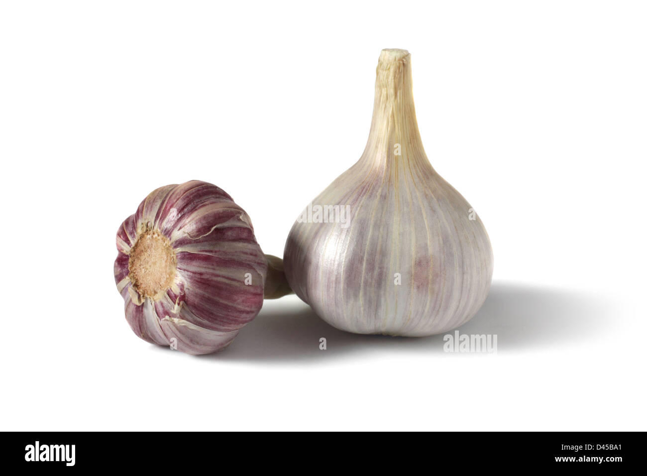 garlic isolated on white Stock Photo - Alamy