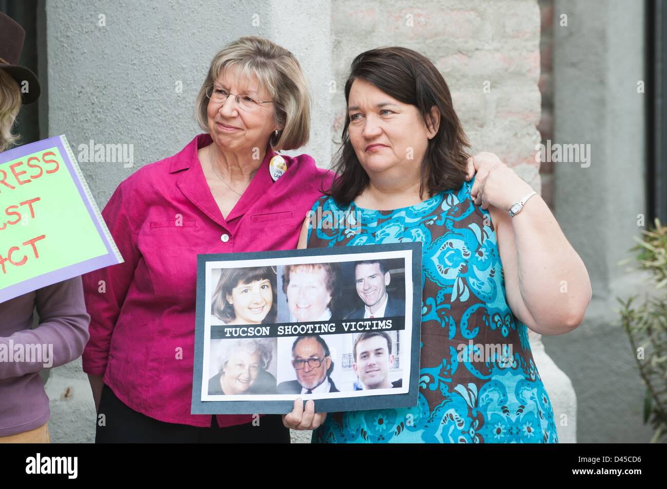 Tucson, Arizona, USA. 5th March 2013. Tucson shooting victims PAM SIMON ...