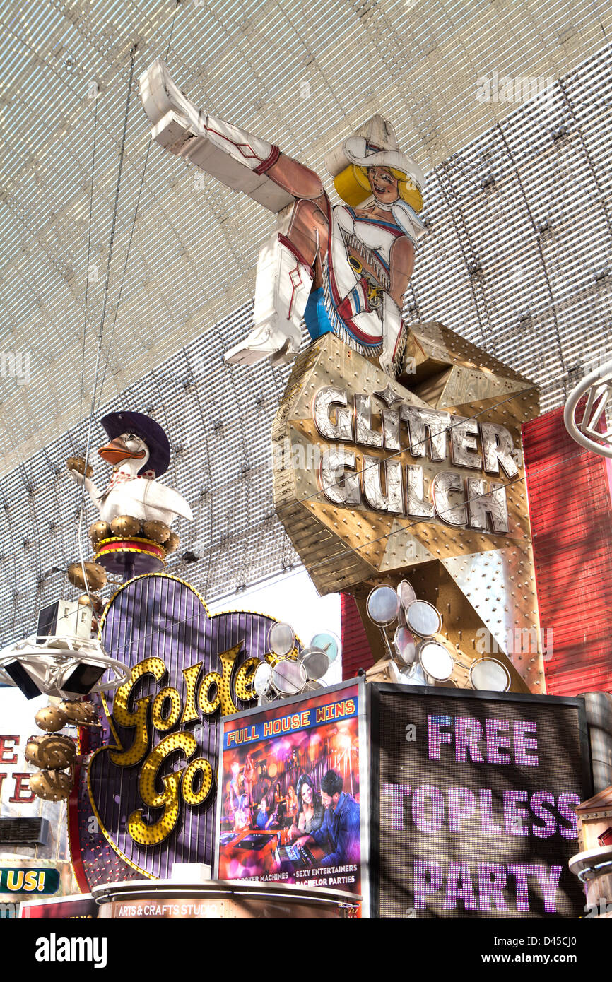 Glitter gulch sign hi-res stock photography and images - Alamy