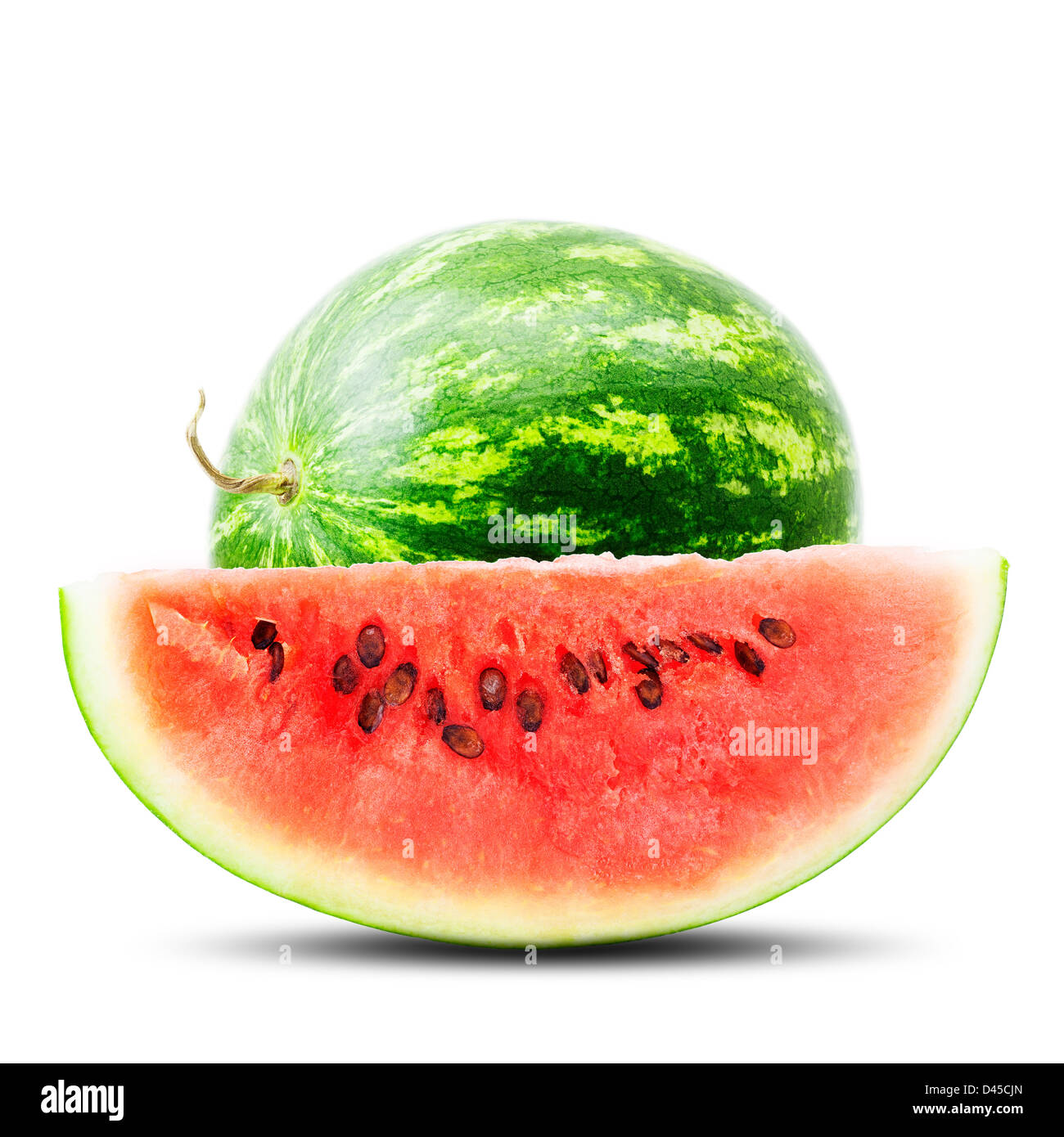 Watermelon, isolated on white background Stock Photo - Alamy
