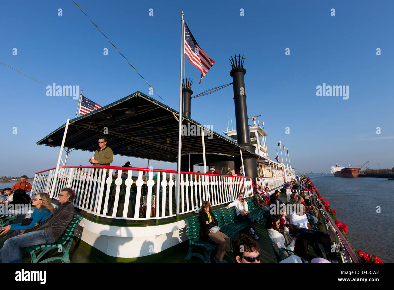 New Orleans Riverboat tour P/S Natchez Stock Photo - Alamy