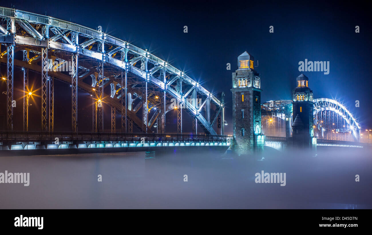 Bridge of Peter the Great, Saint Petersburg Stock Photo - Alamy