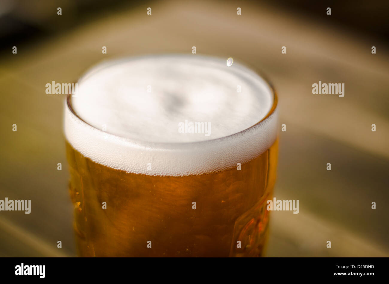 Lager beer in the sun Stock Photo - Alamy