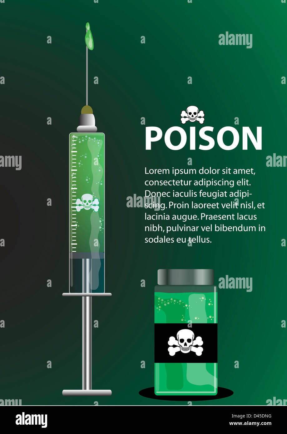 Poison bottle and syringe hi-res stock photography and images - Alamy