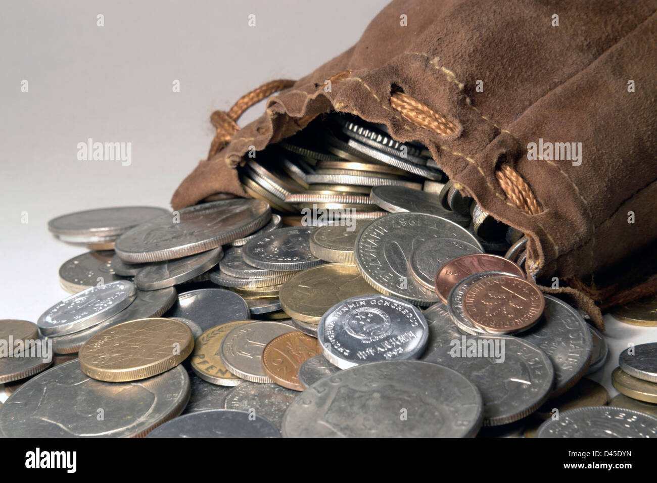 A Bag Of Coins Stock Photos & A Bag Of Coins Stock Images - Alamy