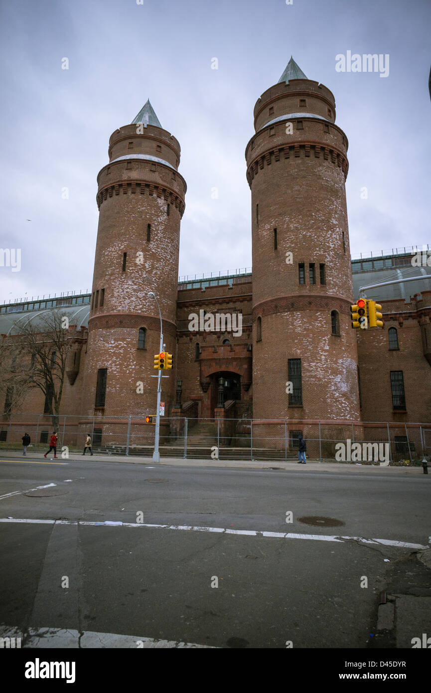 The massive Kingsbridge Armory in Kingsbridge neighborhood of the Bronx ...