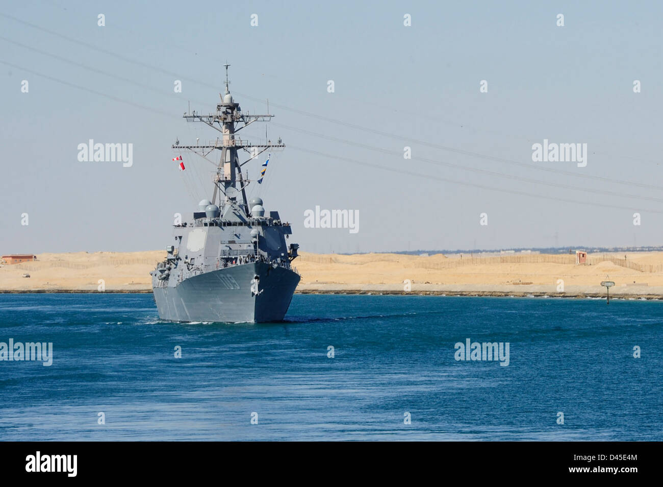 USS Jason Dunham is underway in the Suez Canal Stock Photo - Alamy