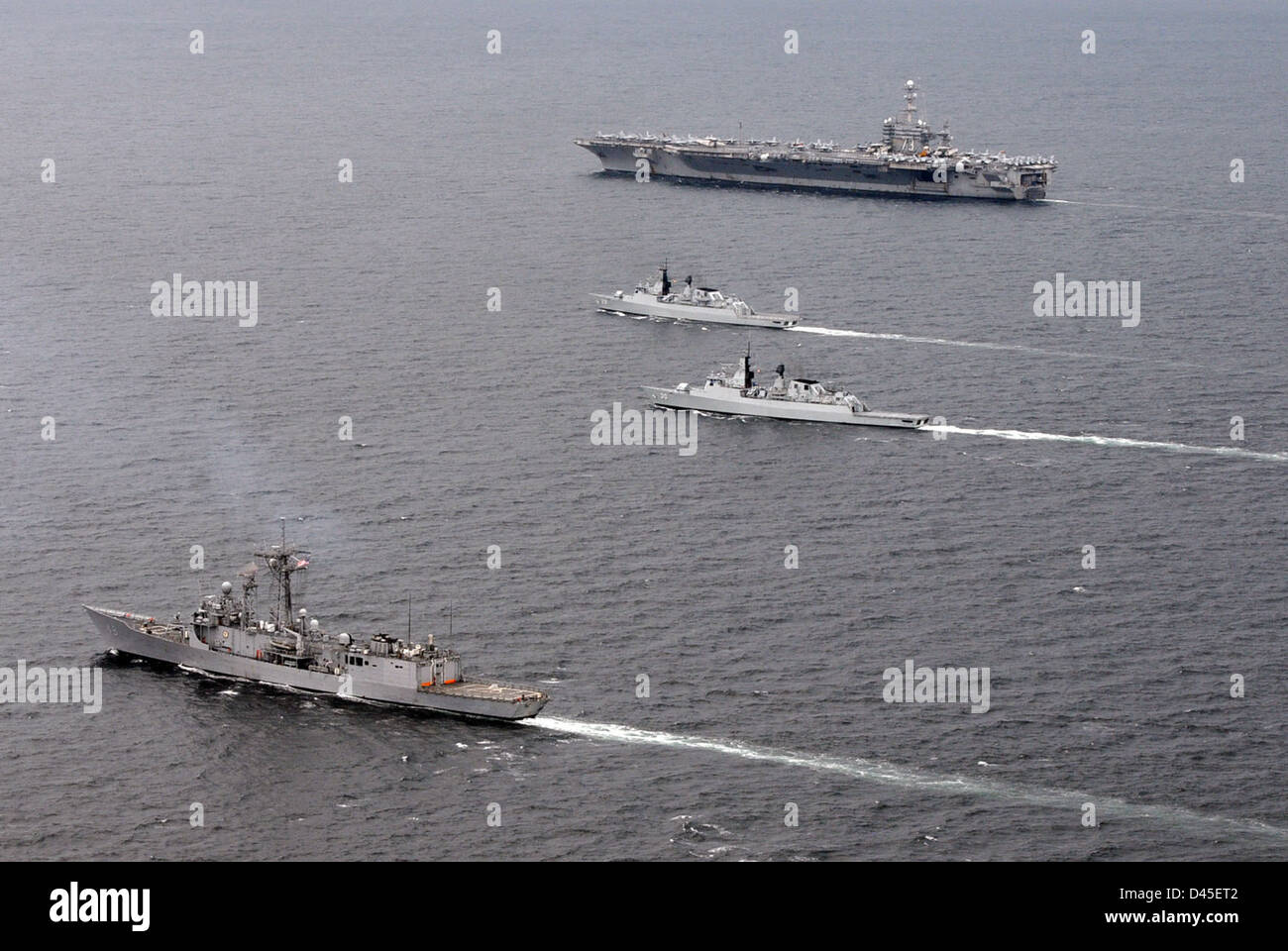 U.S. and Malaysian naval ships conduct joint operations in the Andaman ...