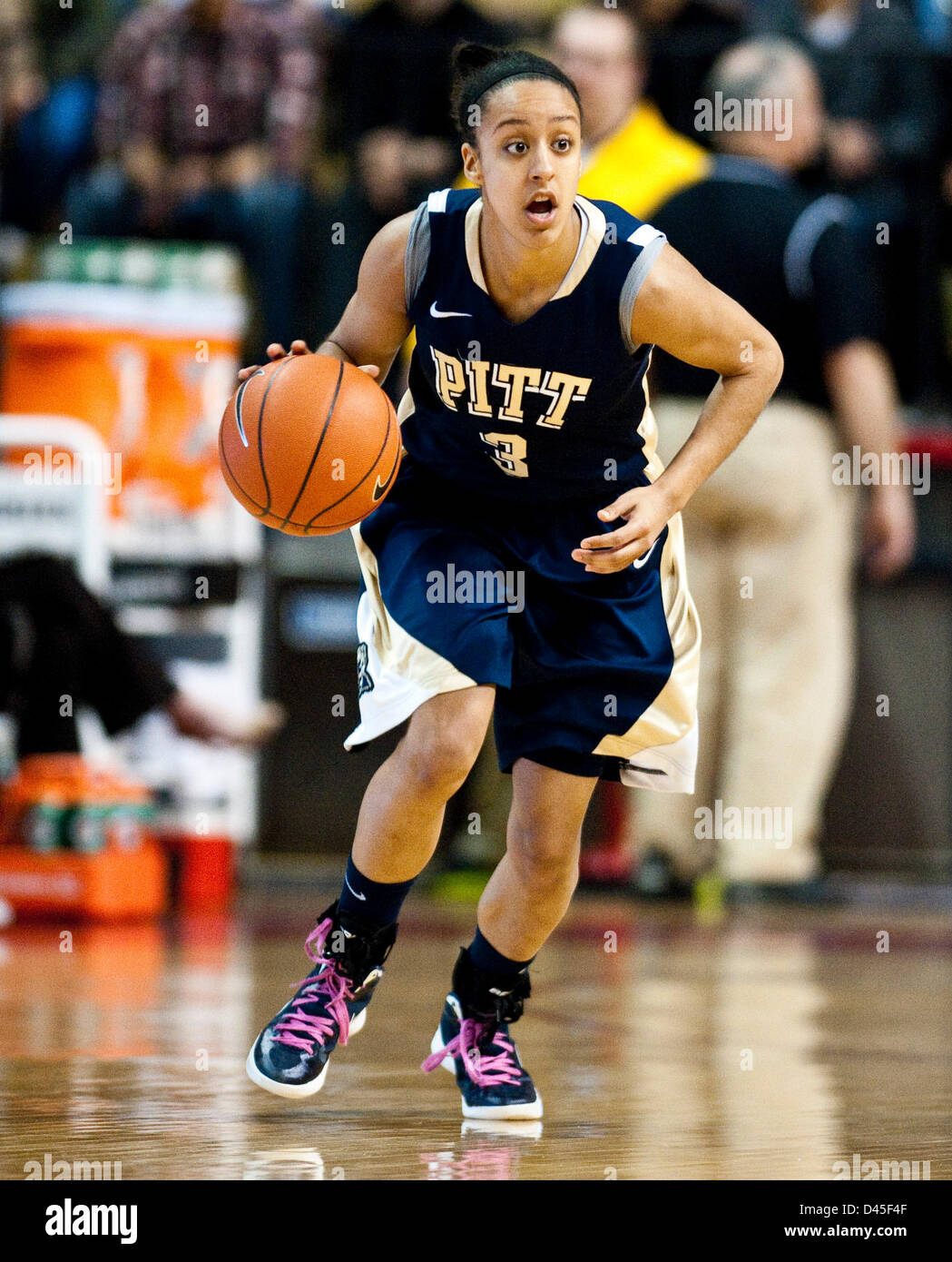Piscataway, New Jersey, U.S. 4th March, 2013. Pitt's guard Brianna ...