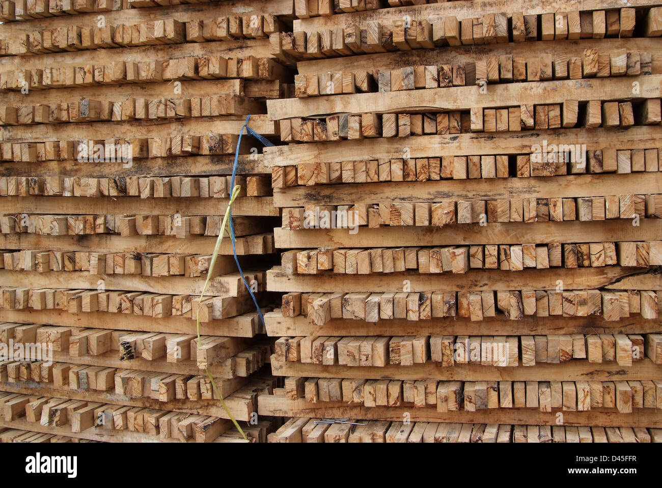 A pile of cut wood for construction ( texture, background, pattern ...