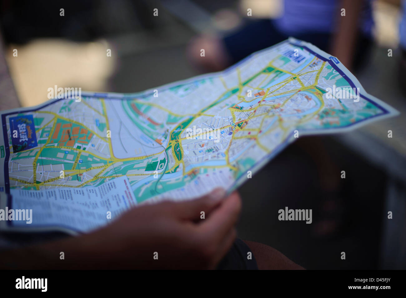 City map Close up Stock Photo - Alamy