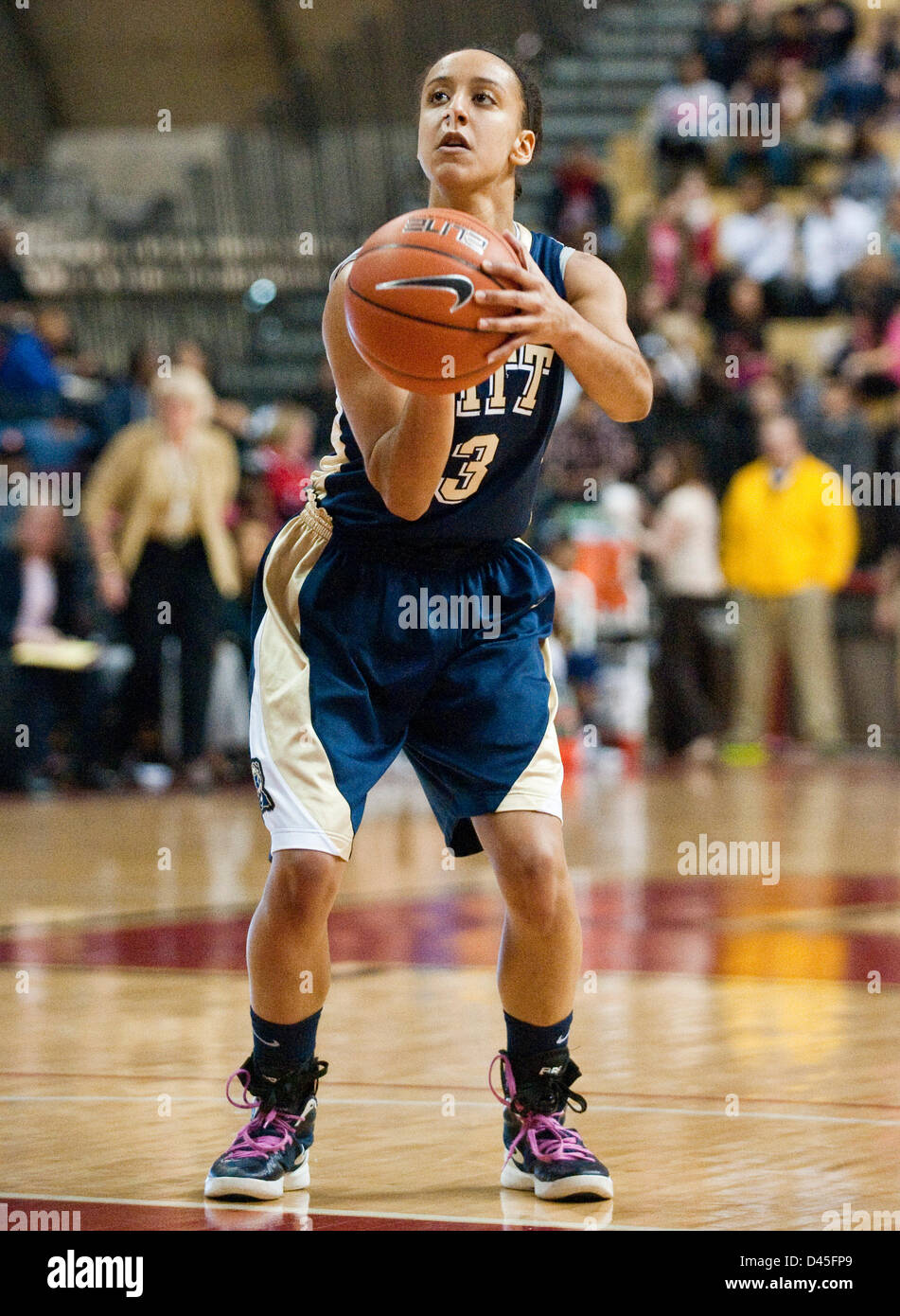 Piscataway, New Jersey, U.S. 4th March, 2013. Pitt's guard Brianna ...