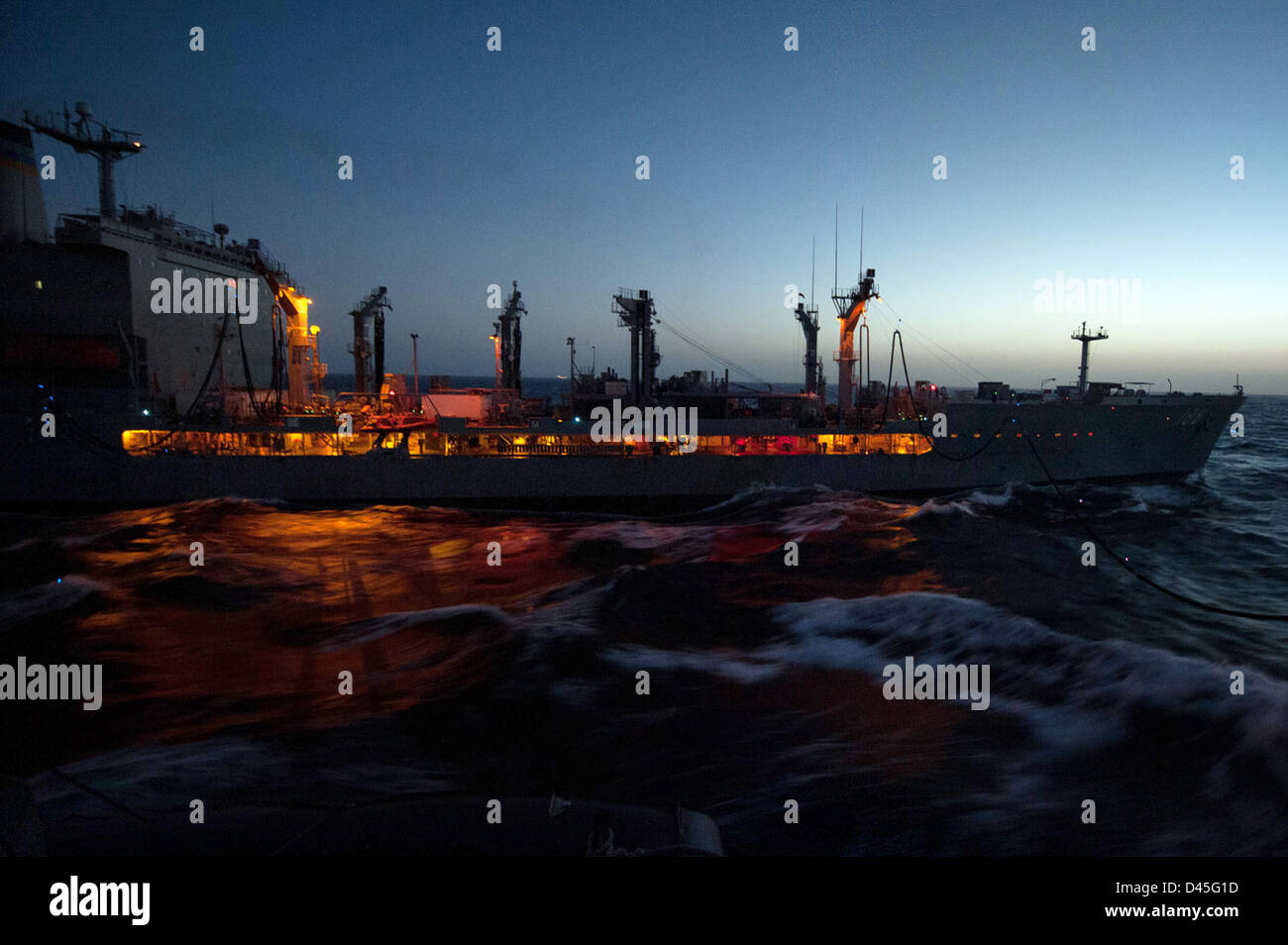 USNS Joshua Humphreys replenishes ships Stock Photo - Alamy