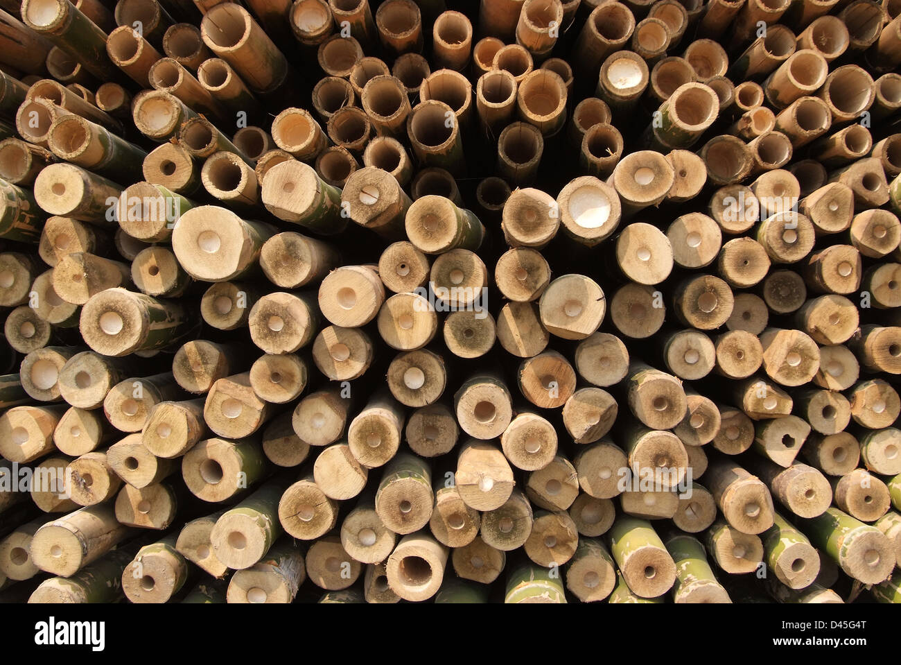 A pile of cut wood for construction ( texture, background, pattern ...