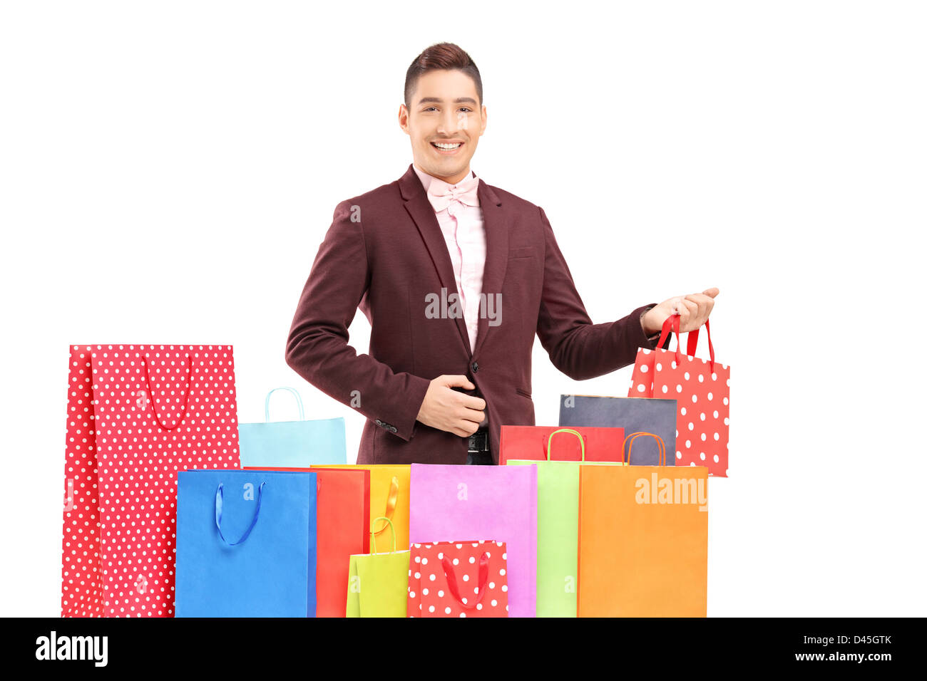 Young handsome man bags hi-res stock photography and images - Alamy