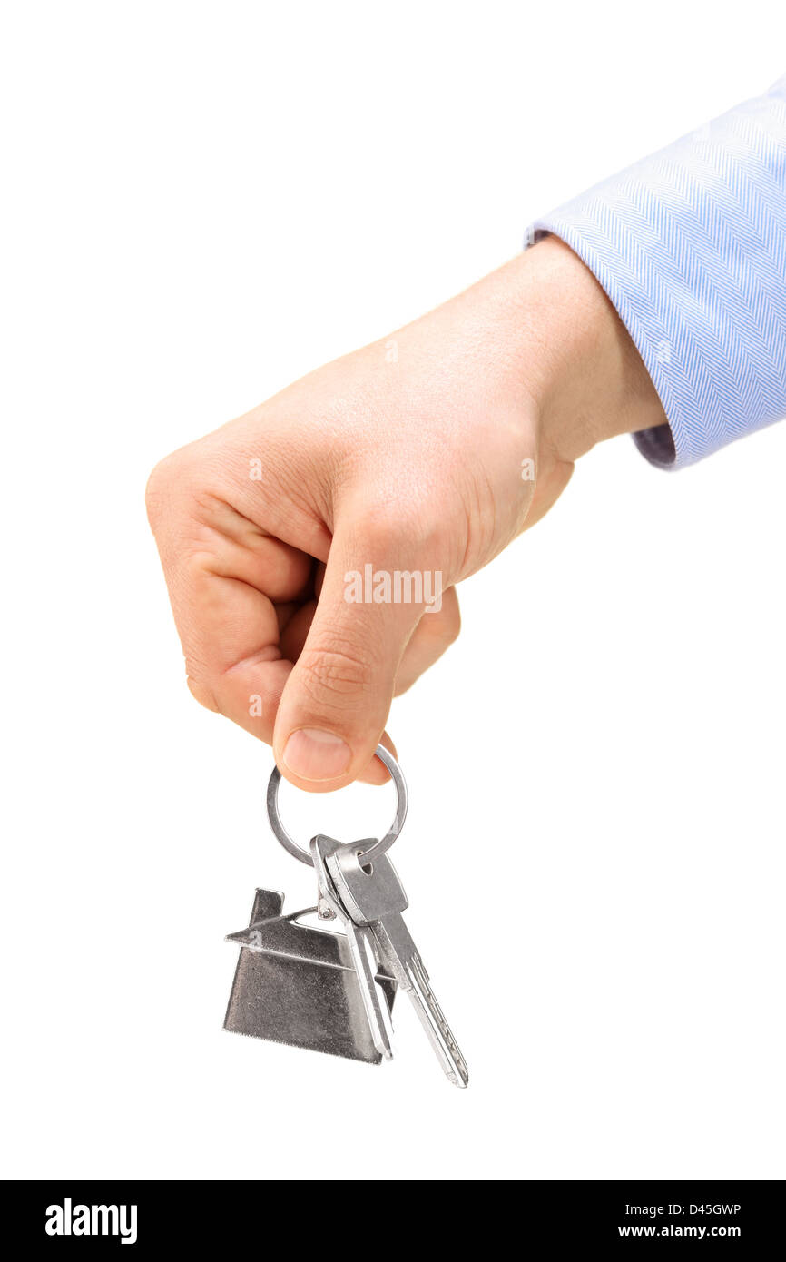 Hand holding keys hi-res stock photography and images - Alamy
