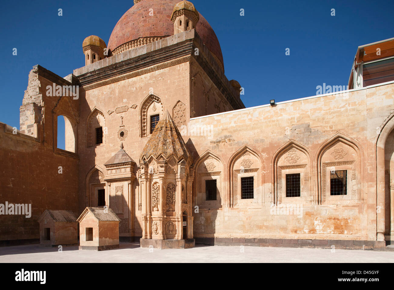 first court, ishak pasa palace, dogubayazit, north-eastern anatolia ...