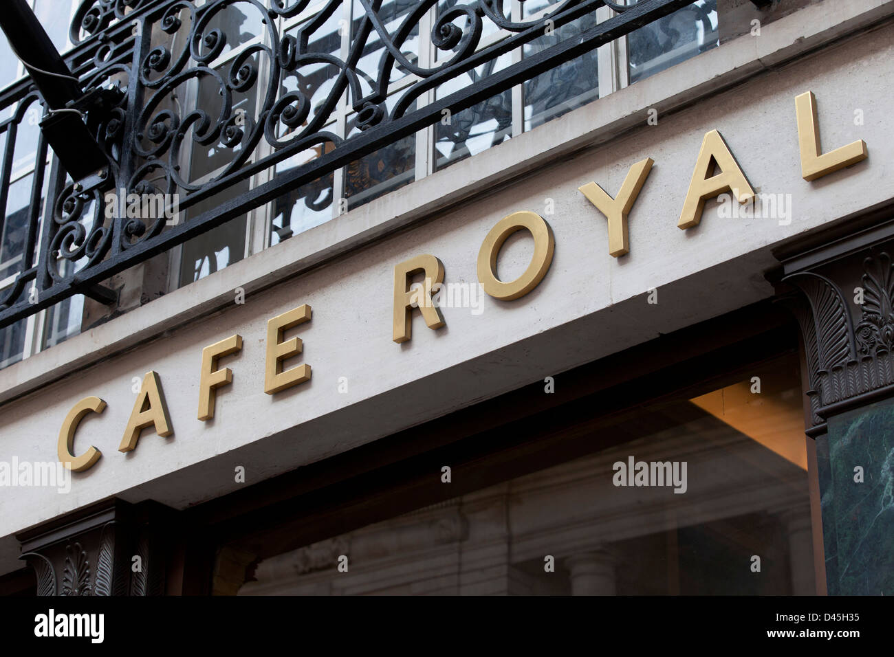 Sign for the famous Cafe Royal in London, UK Stock Photo - Alamy