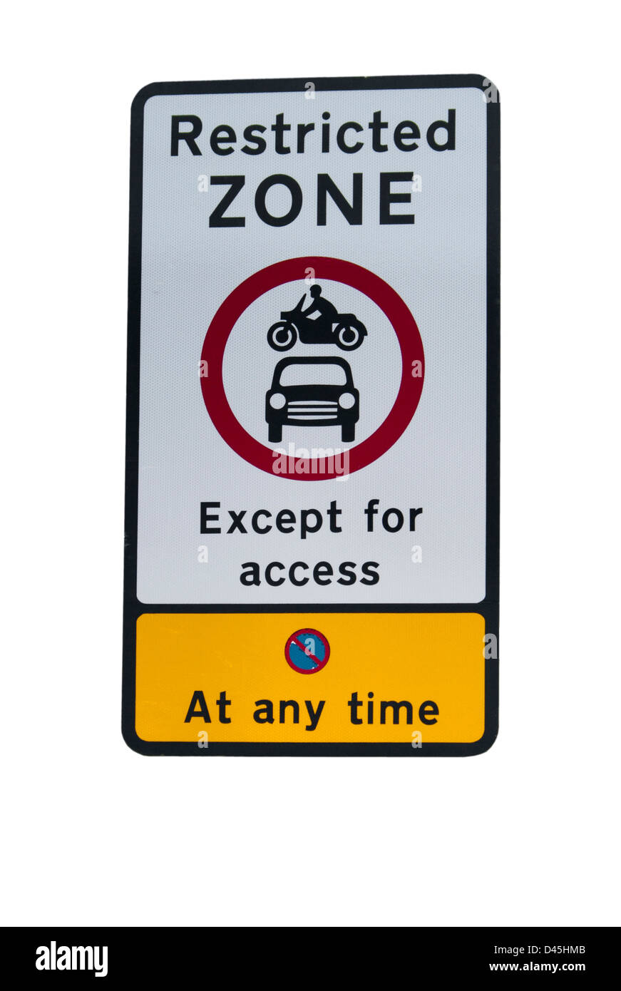 Except for access roadsign Cut Out Stock Images & Pictures - Alamy
