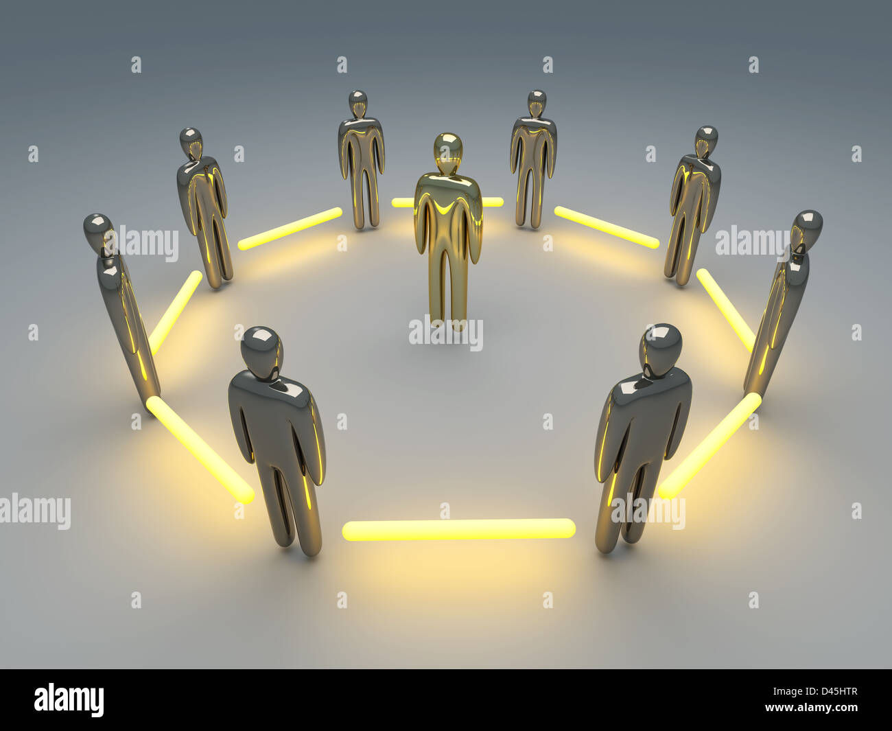 3D rendered Illustration. Power of Teamwork Stock Photo - Alamy