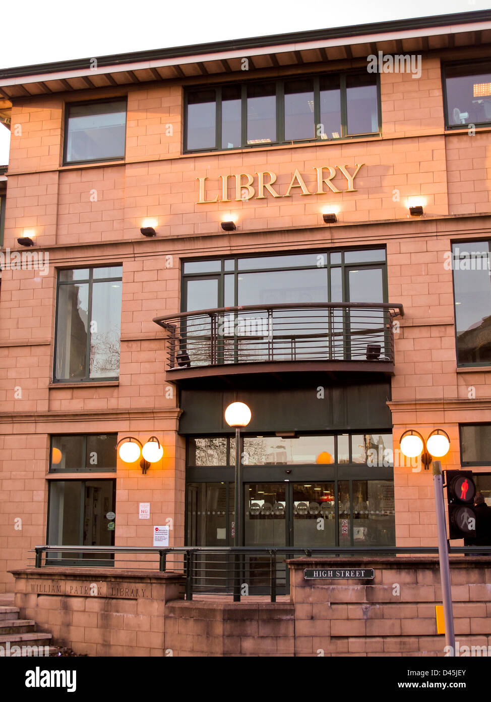 William Patrick LIbrary Kirkintilloch Glasgow Stock Photo - Alamy