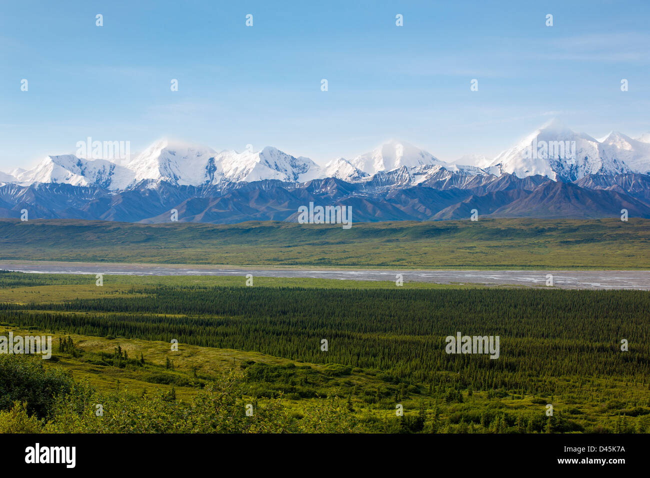 Mt. McKinley (Denali Mountain), highest point in North America (20,320 ...