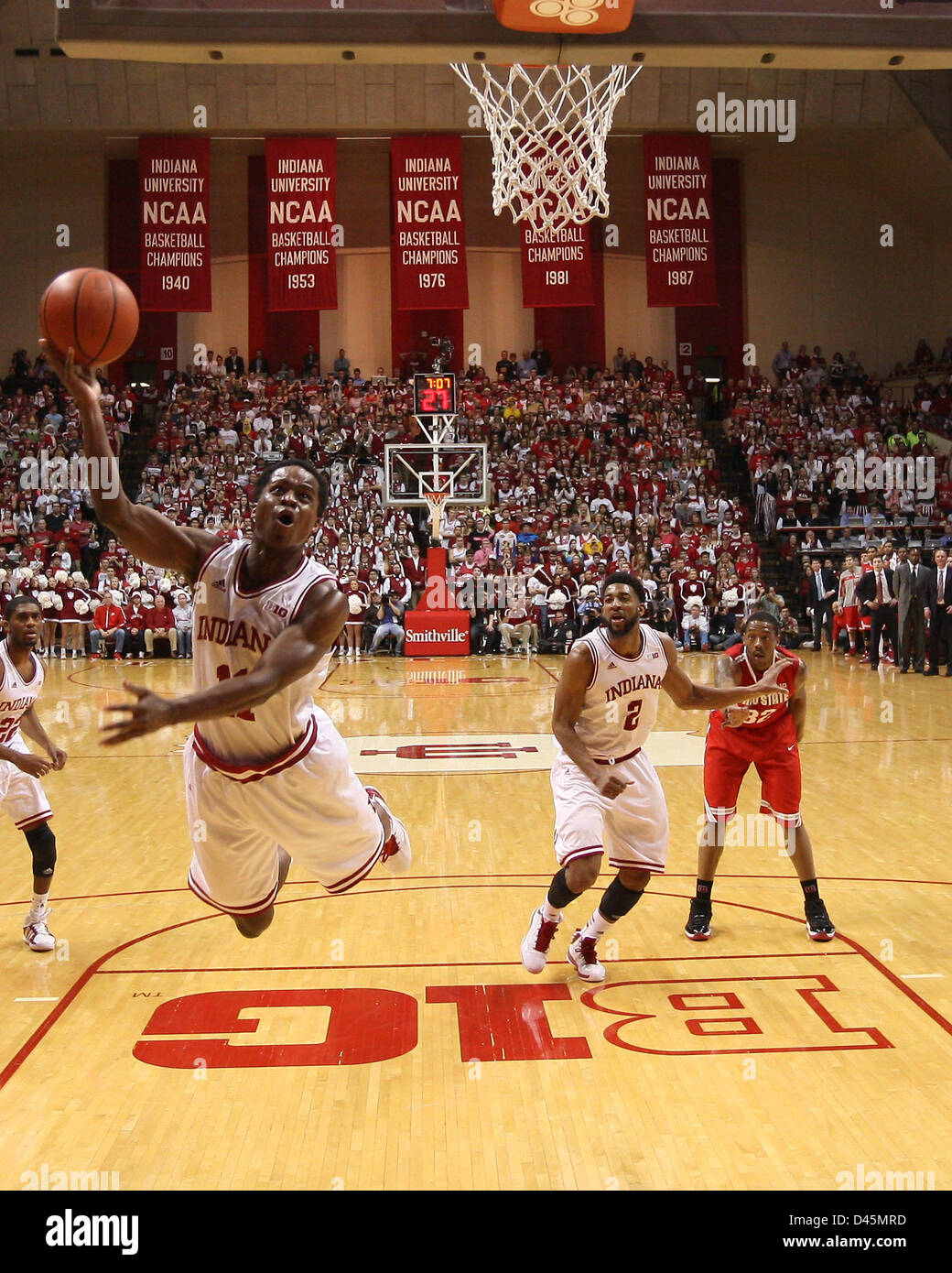 Bloomington, Indiana, USA. 5th March, 2013. Indiana Hoosiers guard ...