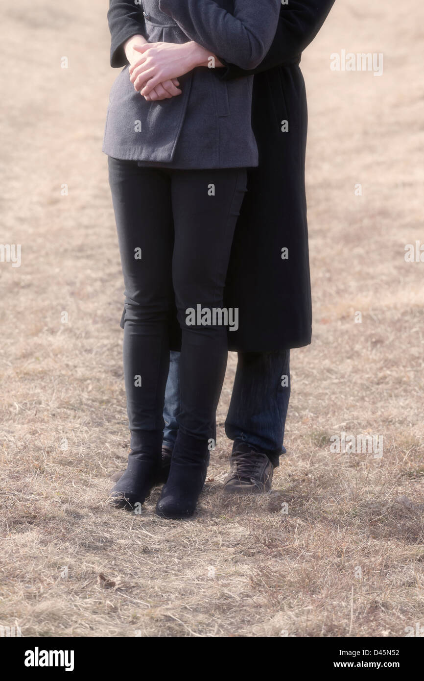 Hugging legs hi-res stock photography and images - Alamy