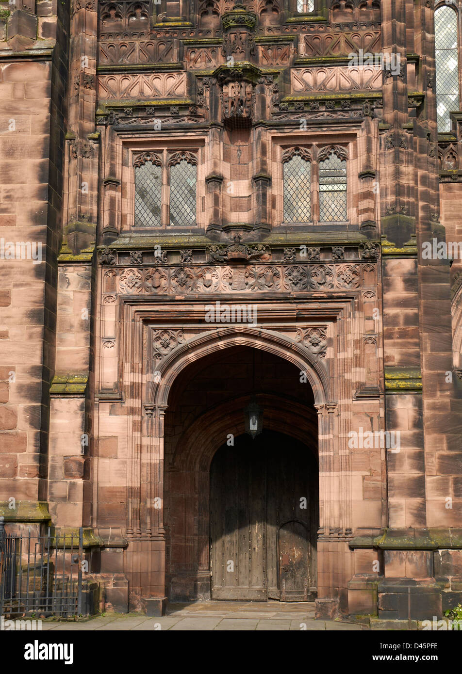 Entrance to Chester cathedral, Chester Cheshire UK Stock Photo - Alamy