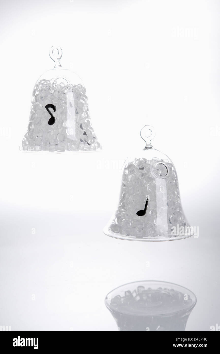 bells with musical note Stock Photo - Alamy