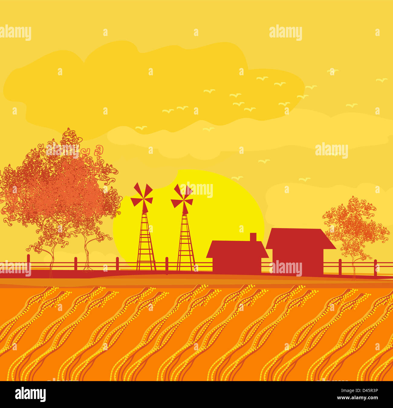 Eco farming - landscapes Stock Photo - Alamy