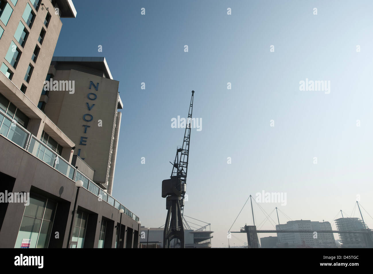 Novotel hotel outside ExCel exhibition centre at Custom House on the ...