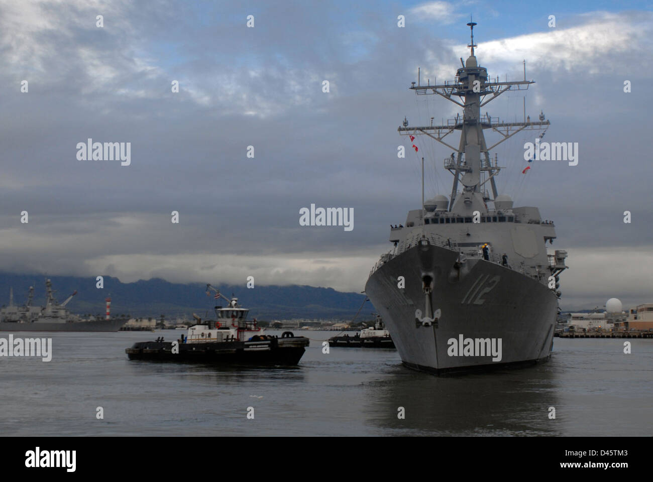 The USS Michael Murphy (DDG-112) departs Pearl Harbor, Hawaii, marking ...