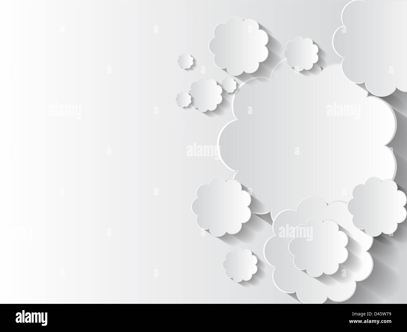 Abstract sticker background with white flowers and space for text Stock ...