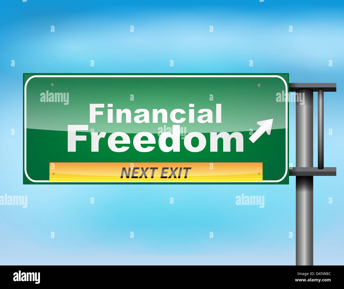 Freedom next exit sign hi-res stock photography and images - Alamy