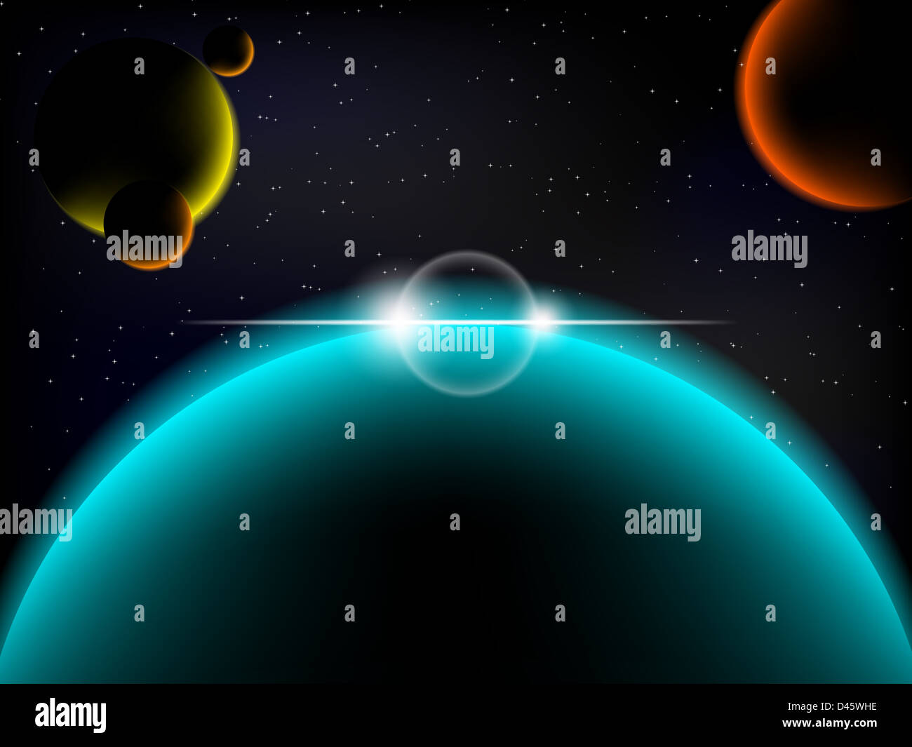 5 planets hi-res stock photography and images - Alamy
