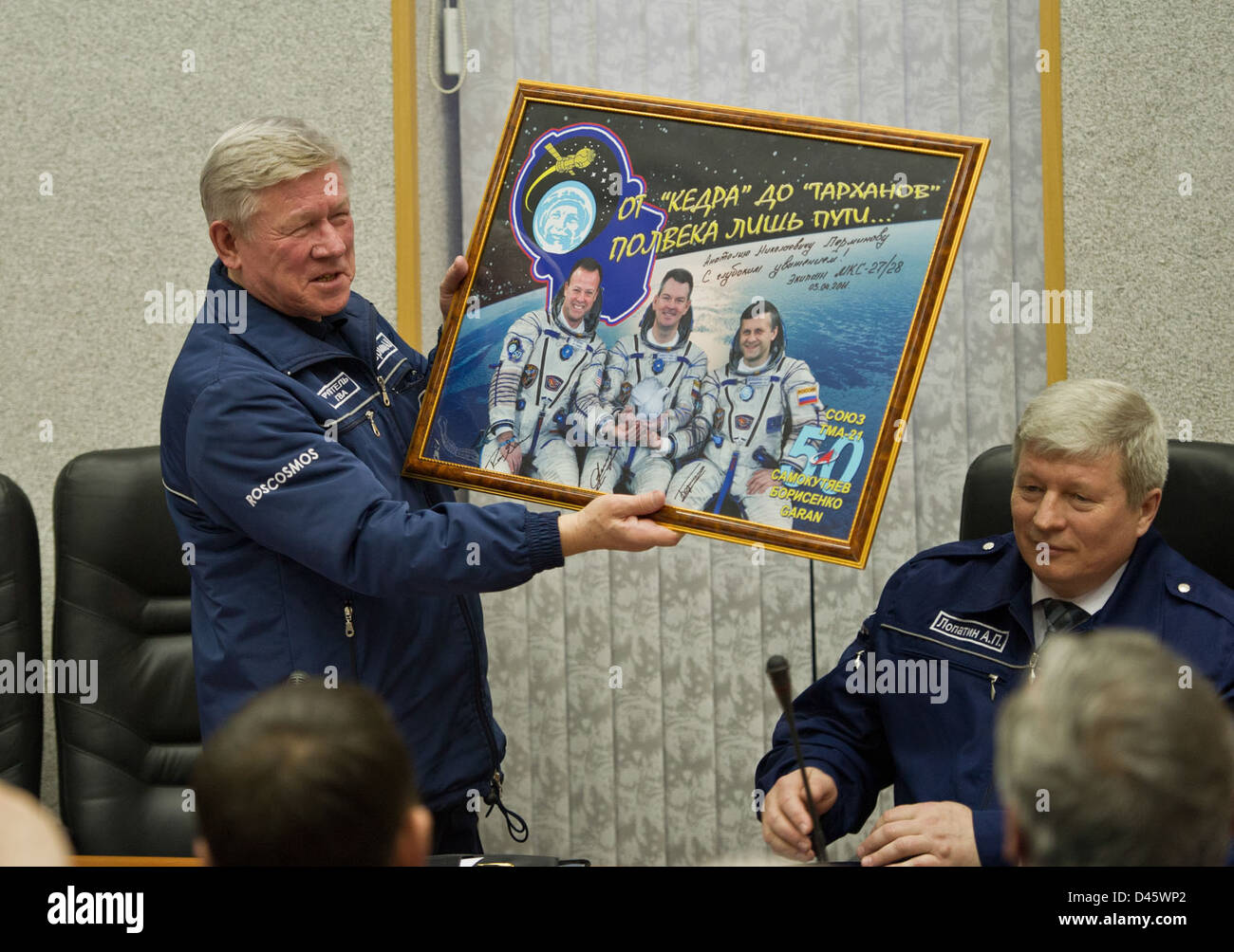 The State Commission for Expedition 27, which launched from Baikonur ...