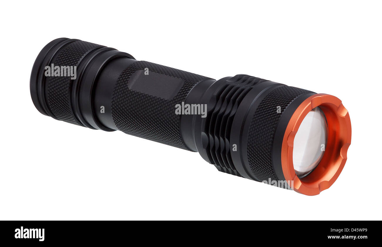 Flashlight on a white background Stock Photo - Alamy