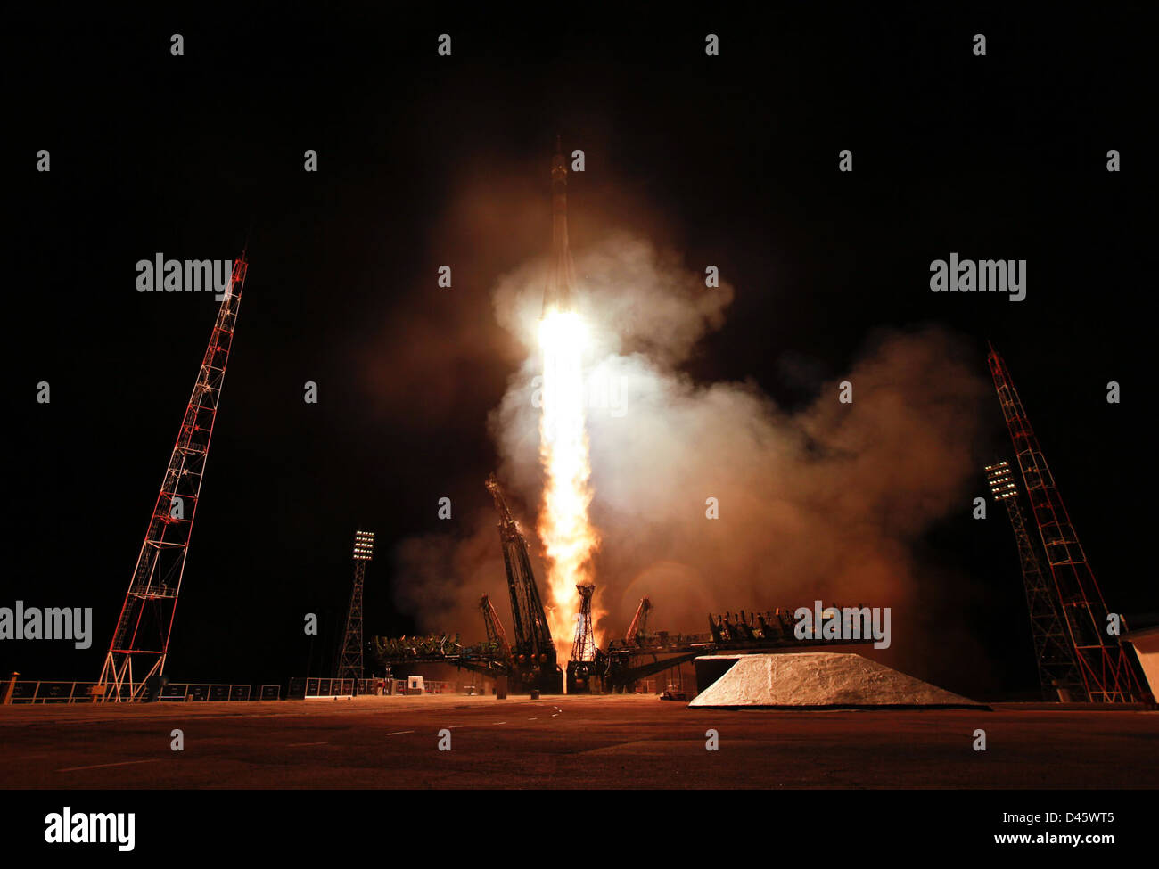 Expedition 27 launched from Baikonur Cosmodrome, Kazakhstan, aboard ...