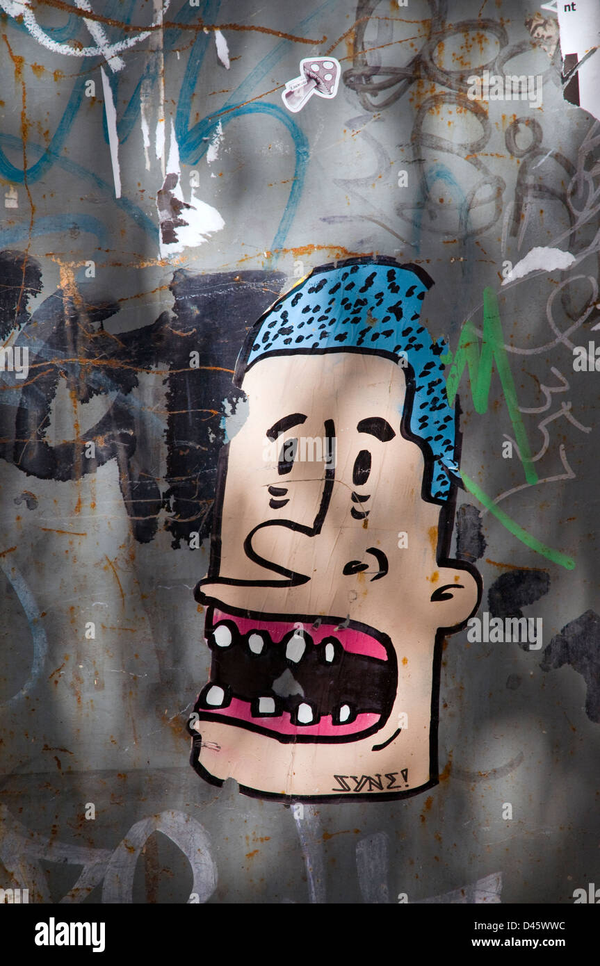 Graffiti head face hi-res stock photography and images - Alamy