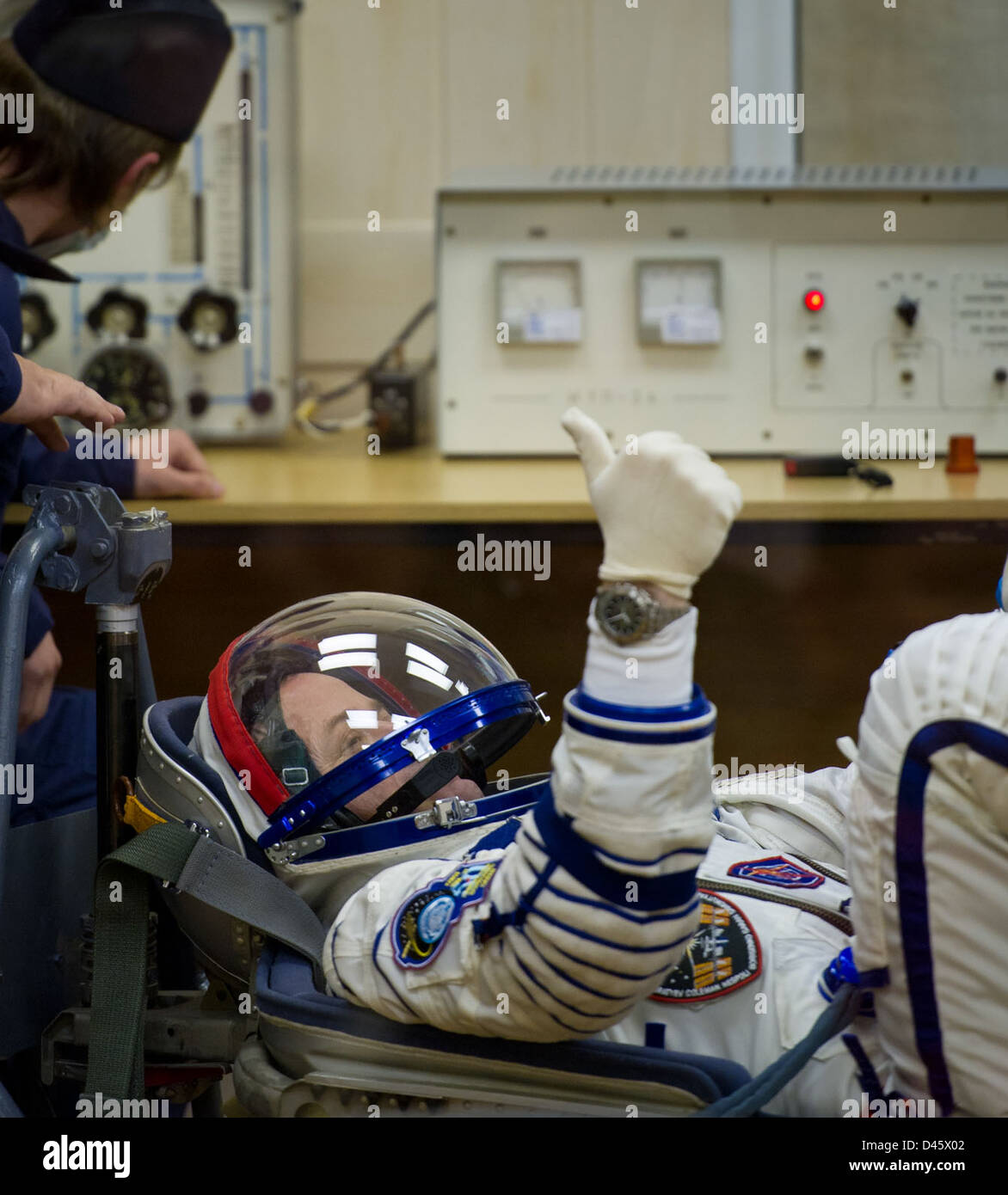 Expedition 27 launched from the Baikonur Cosmodrome, Kazakhstan, with ...