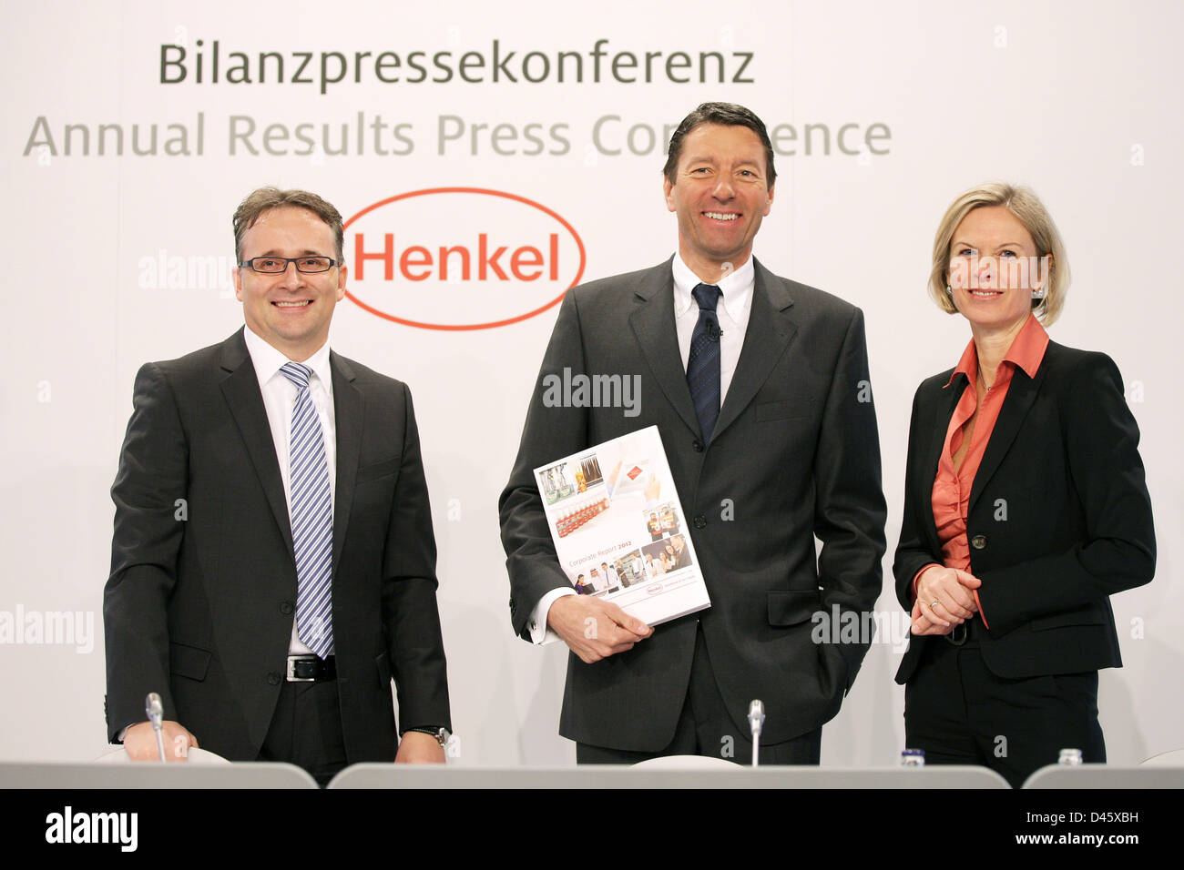 Duesseldorf, Germany. 6th March, 2013. Henkel chairman of the board ...